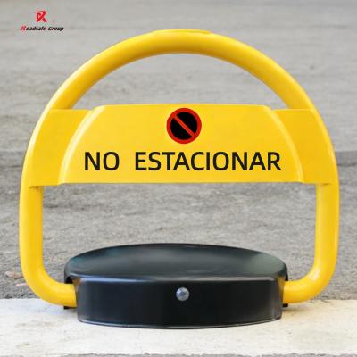 China Battery/Recharging Powered No Estacionar Smart Parking Customized with LOGO Lot Lock with Wireless Remote Control NO Parking locker for sale