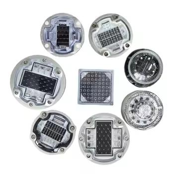 China IP68 Waterproof Solar Road Stud: 10 LED Dock & Ground Warning Flashing Marker for sale