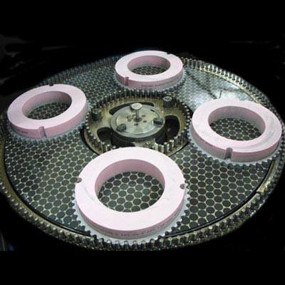China vitrified bond double disc grinding wheel for sale