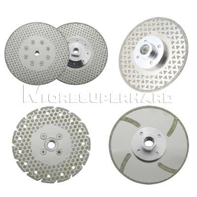 China Electroplated Diamond Cutting Blades & Discs for cutting and grinding marble, granite, thermosetting plastics for sale