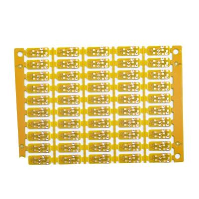 Cina Maschera gialla della lega per saldatura del PWB parteggiata doppio 4mil 1.6mm del dito 20U dell'oro in vendita