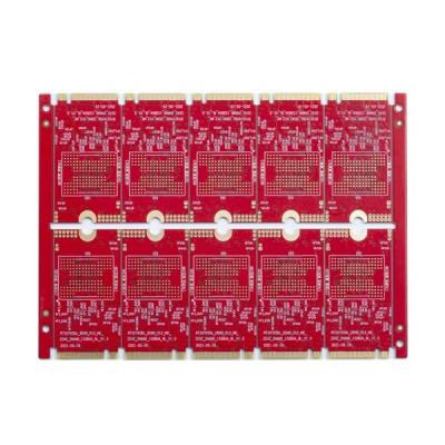 China De gouden Raad 8 Laag Half Gat 0.25mm BGA van Vinger30u Uiterst dunne PCB Te koop