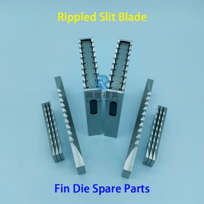 Multiple upper edge trim punches displayed for size comparison