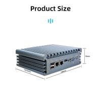 Quality Compt Embedded J6412 Fanless Mini Industrial PC with 2 Network Port for sale