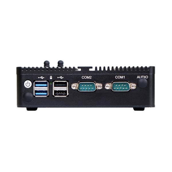 Quality Compt Embedded J6412 Fanless Mini Industrial PC with 2 Network Port for sale