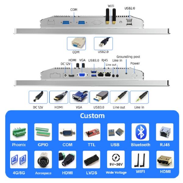 Quality Compt Large Size 21.5 32/43/55/65 Inch Touchscreen Panel PC for Teaching for sale