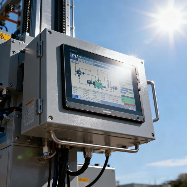Quality Compt 13.3" Touch Embedded Panel HMI+PLC Allinone PC Industrial Computer Product for sale