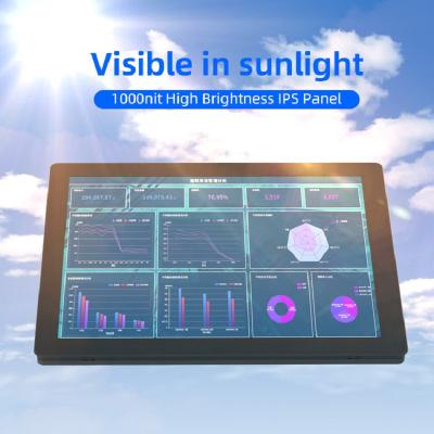 China Compt 17 Inches Industrial Embedded IP67 Waterproof Panel PC 1000 Nits for sale