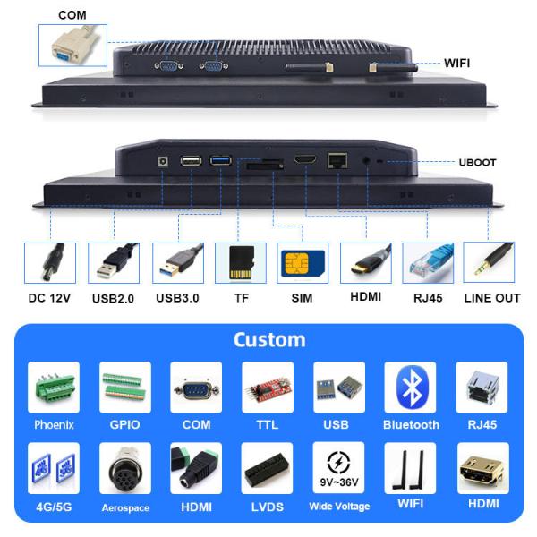 Quality Compt 12.1" 1000 Nits TF Android 11 Industrial Panel PC for Marine for sale