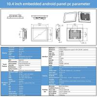 China 10.4 Inch Android Industrial Panel PC 800 Nits High Brightness Waterproof Embedded Touchscreen for sale