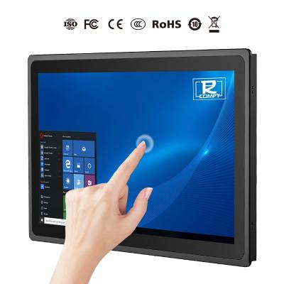 China Custom 17.3inch Windows 10 Fanless Industrial Panel Pc N95 N97 N100 J6412 Embedded Panel Mount Industrial Computer Accessory for sale