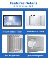 China COMPT 15.6 Inch Fanless Industrial Panel PC Capacitive Touch J4125 8GB RAM 128GB SSD for sale