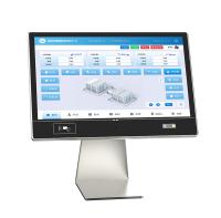 China 15.6 Inch Fanless HMI Embedded Industrial Panel PC Capacitive Touch MES System RFID Reader for sale