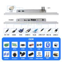 China 15.6 Inch Fanless HMI Embedded Industrial Panel PC Capacitive Touch MES System RFID Reader for sale