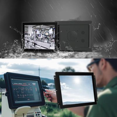 China Custom Anti-EMC EMI Anti-Glare UV Open Frame Embedded Industrial Touch Screen Monitor Waterproof IP65 IP68 for CNC Machine for sale