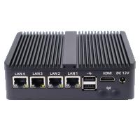China OEM Intel Celeron J1900 J4125 Fanless Mini PC 4GB RAM 64GB SSD Win 11 Linux for sale