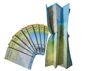 Cina Stampa della mappa su misura annuncio pubblicitario in CMYK + stampa offset in vendita