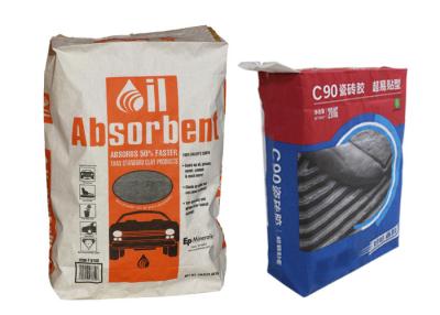 China Clay Granular Absorbent Pasted Valve Multiwall Paper Bags 15kg 20kg 25kg for sale