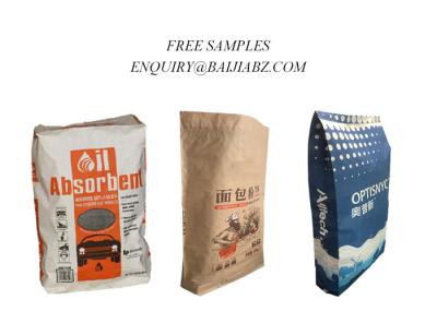 Cina La borsa assorbente della carta kraft di Multiwall di caduta liquida ha personalizzato 20kg 25kg in vendita