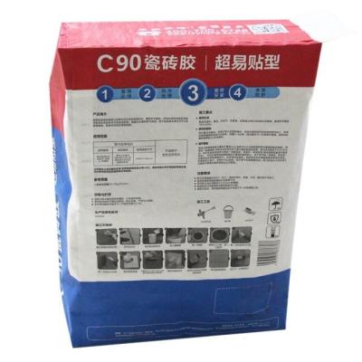 Cina Sacco di carta kraft a pareti multiple con valvola incollata abitudine per cemento 3 pieghe in vendita