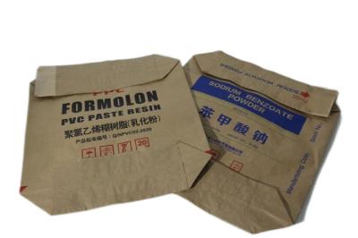 China Customized Valve Industrial Multiwall Paper Bags Gravure Printing Shape Customization for sale