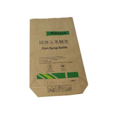China ISO 5kg Corn Flour Kraft Paper Bags For Wheat Flour Packaging for sale