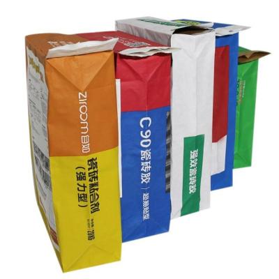Cina Sacchi di carta incollati su ordinazione di Multiwall della valvola per farina che imballa 5Kg 10kg 20kg 25kg in vendita