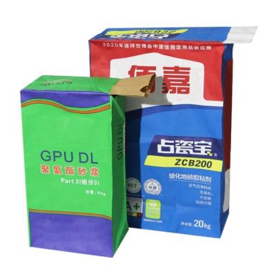Cina 20kg 25kg 50kg Imballaggio industriale della carta del cemento delle borse della valvola incollata in vendita