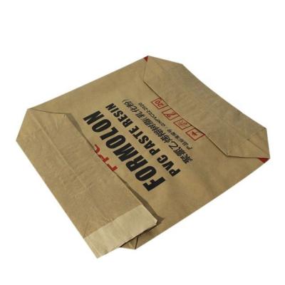 China 95gsm Kraft Paper Valve Bag Two Layers Semi Extensible for sale