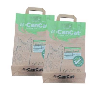 China Colorful Tofu Cat Litter Bag Cat Litter Customized Design for sale