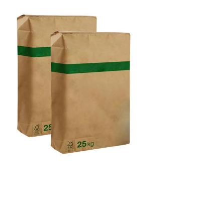 Cina 20kg 25kg ha incollato durevolezza del sacco di carta di strato dei sacchi di carta di Multiwall della valvola la multi alta in vendita