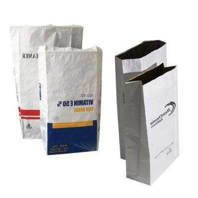 China Multiwall Pinch Bottom Paper Bags Custom Thickness Options for sale