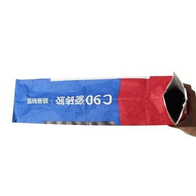 China Edifício personalizado Válvula colada Bolsas de papel de parede múltipla com alça Aceitar Custom à venda