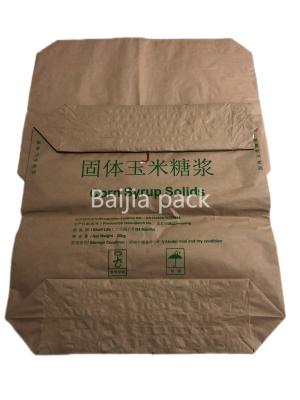 China Eco-Friendly Industrial Paper Bags Customized Printing Moisture Sealing for sale