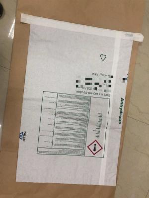 China Sacos de papel de parede múltipla de boca aberta costurados personalizados para alimentação animal e aditivo à venda
