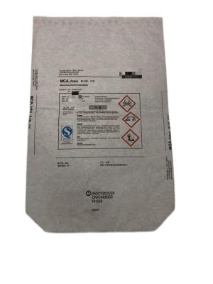 China 25kg Multiwall Paper Bags Square Bottom Open Mouth For Chemical Packaging for sale