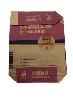 China Valve Multiwall papieren zakken voor verpakking mortel handig en betrouwbaar Te koop