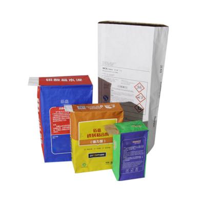 Cina Produttore di sacchetti di carta kraft industriali a pareti multiple / sacchetto 20 kg per prodotti a flusso secco in vendita