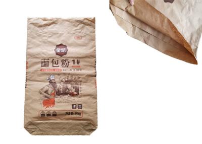 Cina Film ad alta densità laminato a prova d'umidità del PE dei multi sacchi di carta professionali della parete dentro in vendita