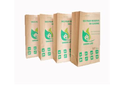 China Square Bottom Multiwall Paper Bags  2 Ply / 3 Ply Recyclable Eco Friendly Moisture Proof for sale