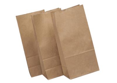 Cina Bianco riciclabile o un logo su ordinazione riutilizzabile di 7 colori della borsa della carta kraft di Brown Stampato in vendita