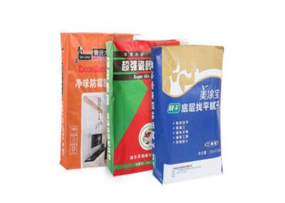 China Construction   Block Bottom Paper Bags  High Tensile Strength Long Working Life for sale