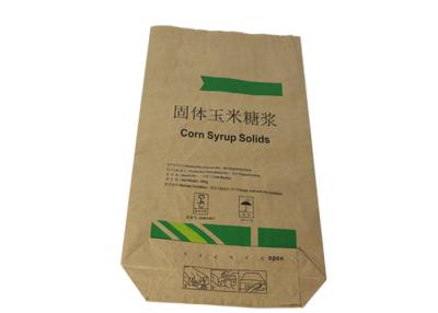 Cina Anti trattamento di superficie di slittamento del quadrato dei sacchi di carta inferiori riutilizzabili di Multiwall Kraft in vendita