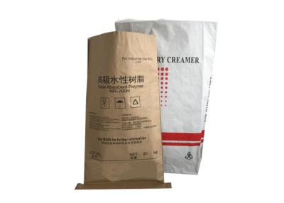 Cina l'imballaggio inferiore della carta kraft del film del pe del blocco insacca l'uso industriale del sacco della carta in vendita