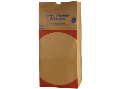 China Large Brown 4ply Paper Lawn And Leaf Bags Poly Lined Wet Waste Paper Refuse Bags for sale