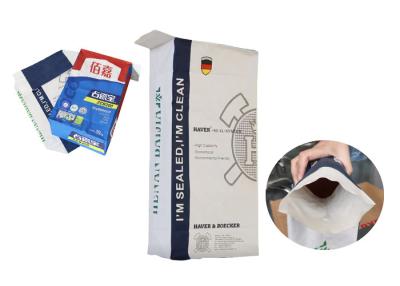 Cina Borse della valvola della carta del sacco di carta kraft dell'amido pregelatinizzato 15kg 20kg 25kg in vendita