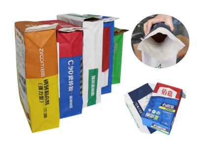 Cina Sacco di carta d'imballaggio additivo dei sacchi di carta 15kg 20kg 25kg di Multiwall Kraft della vitamina in vendita