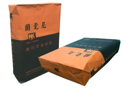 Cina Sacchi di carta multi industriali di costruzione di strato per la polvere 15kg 20kg 25kg del mastice in vendita
