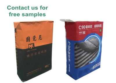 Cina borsa d'imballaggio della borsa delle mattonelle 20kg del gesso della polvere della valvola su ordinazione adesiva di carta kraft in vendita