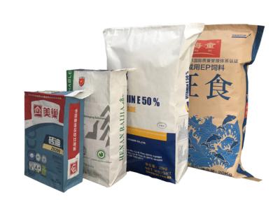 中国 10kg 20kg 25kg 50kgの食糧供給の原料のための産業使用弁の技術の紙袋 販売のため